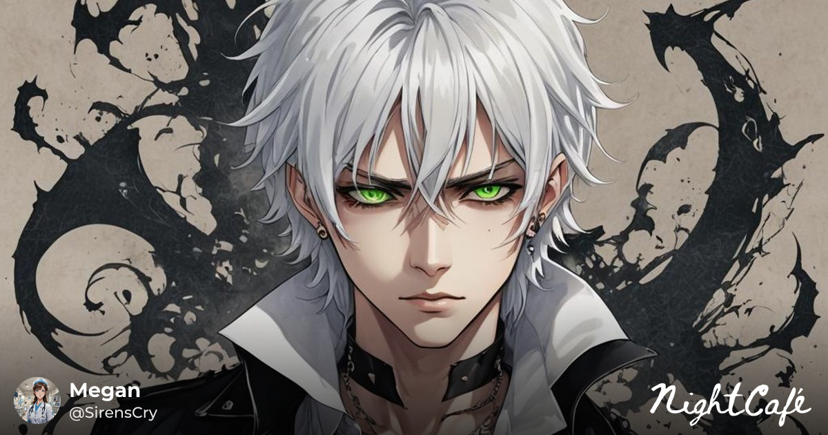 Attractive Vampire Rocker in Anime Style - AI Art