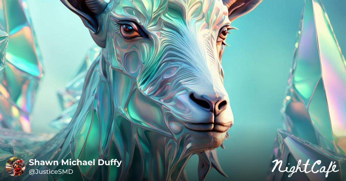 A Glass Goat - Glass Goat in Surreal Macro Photography