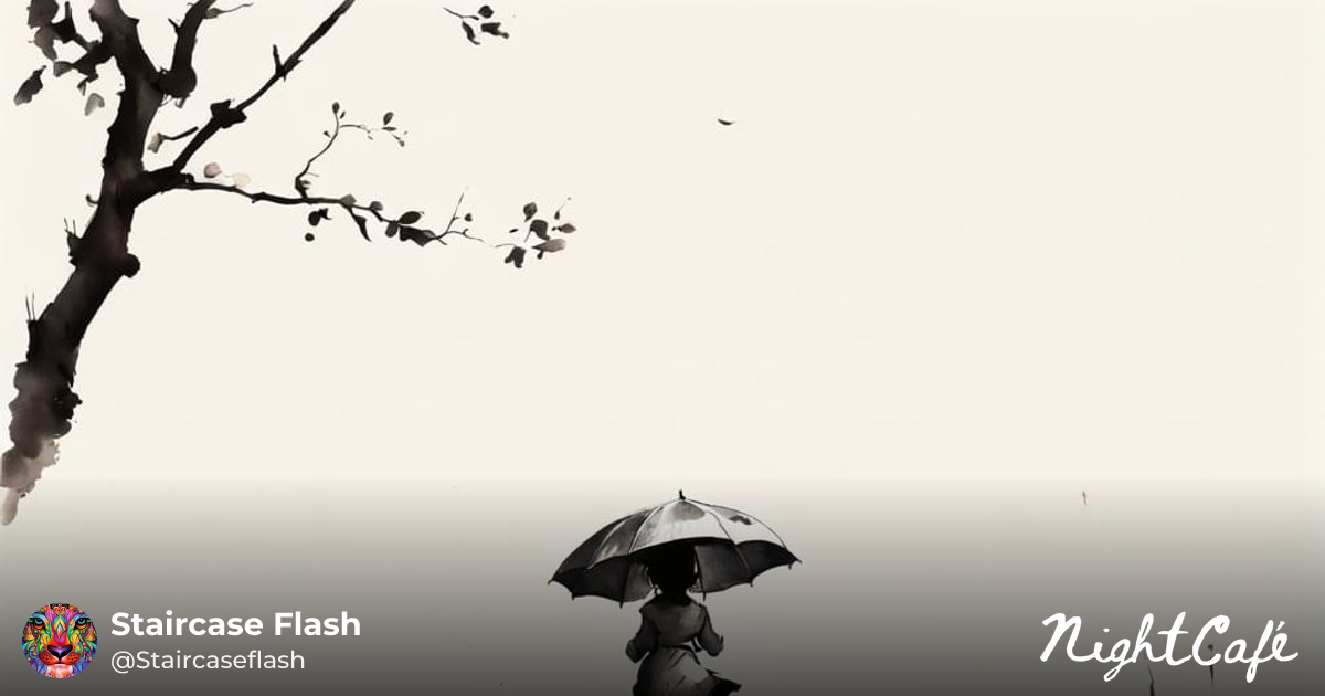 Splashing in puddles while rain gently falls