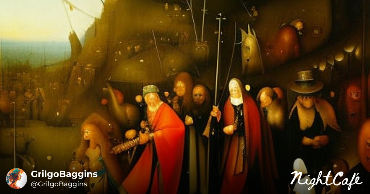 Dancing with demons by Hieronymus Bosch.