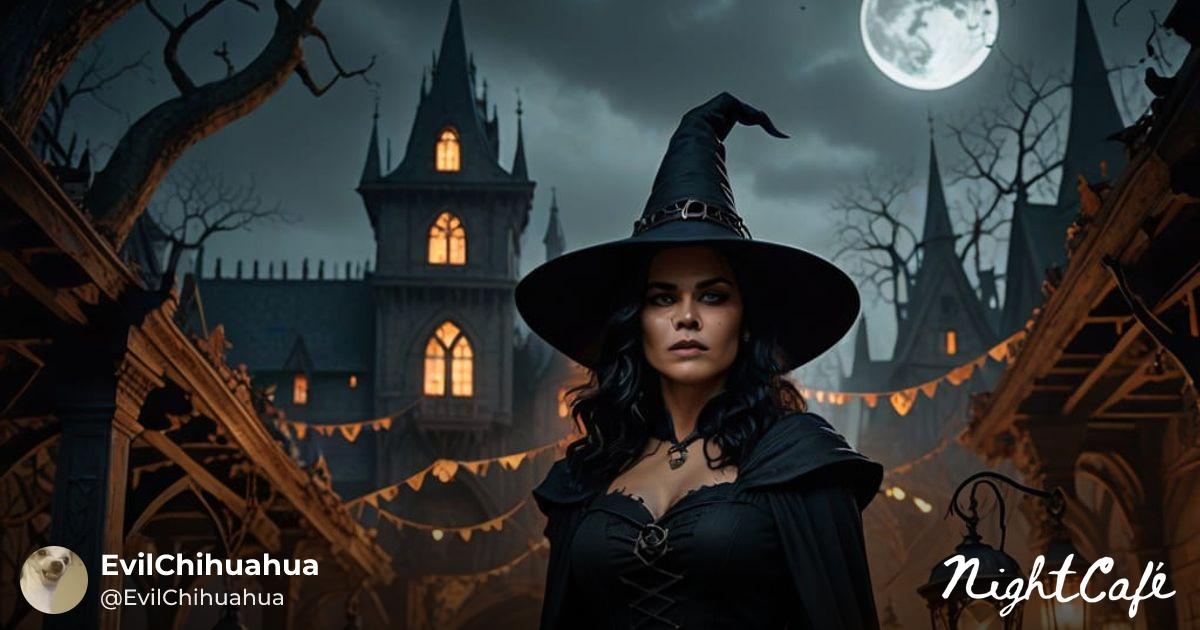 Michelle Rodriguez as a Witch in Tim Burton-Inspir... - AI Art