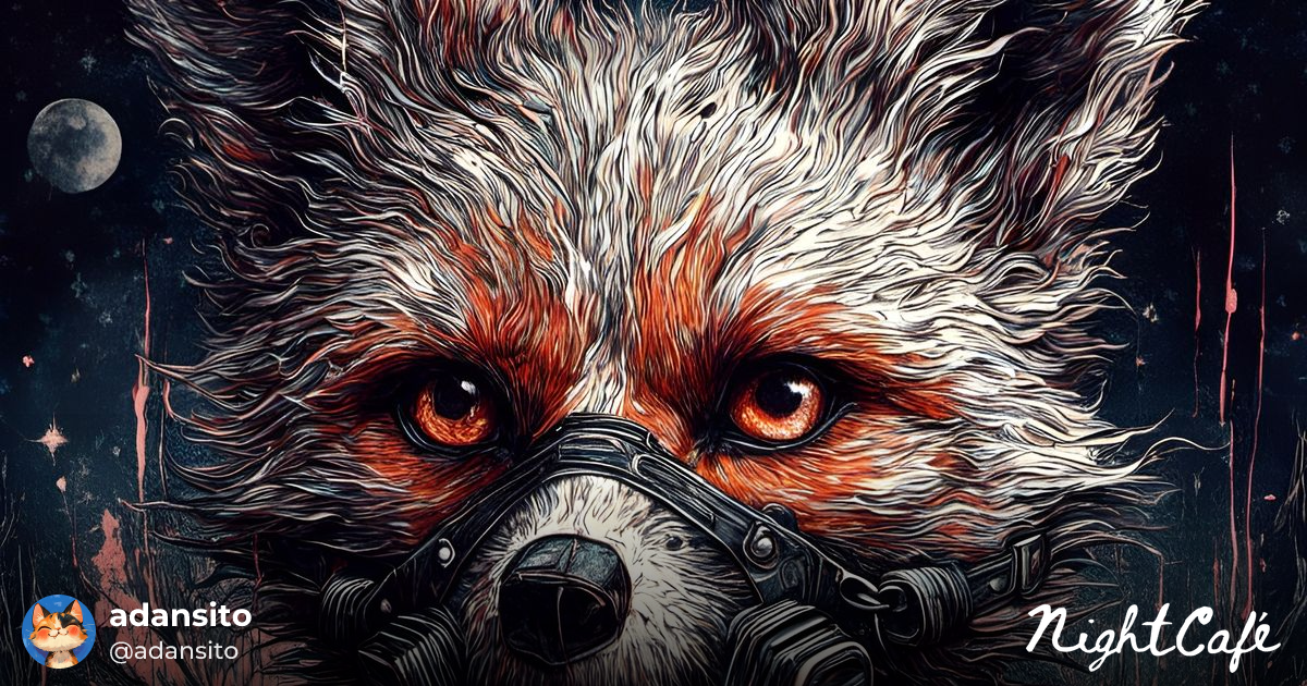 fox bounty hunter - Evil Fox Bounty Hunter in Macabre Style