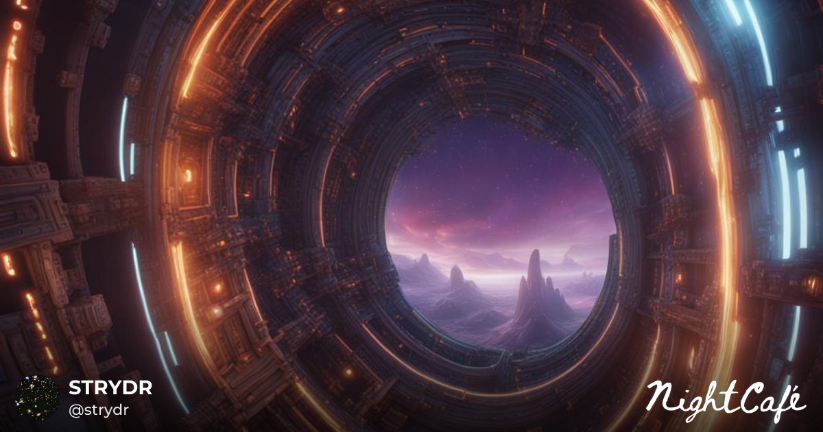 going through a galactic wormhole - Galactic Wormhole Journ...