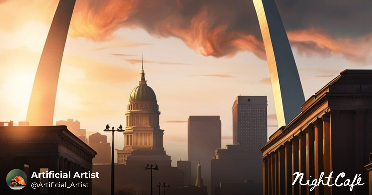 Post Apocalyptic St Louis. The Gateway Arch.