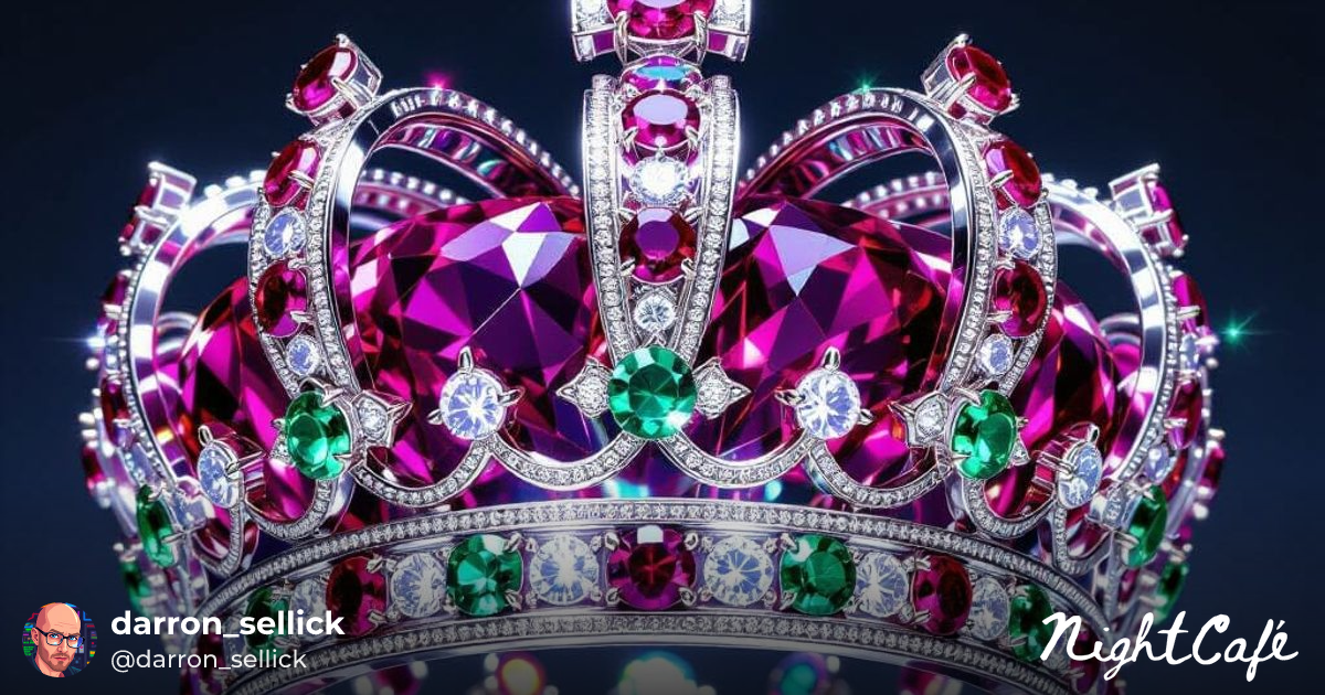 Aetherium Crown - Ethereal Plasma Crown with Luminescent Gem...