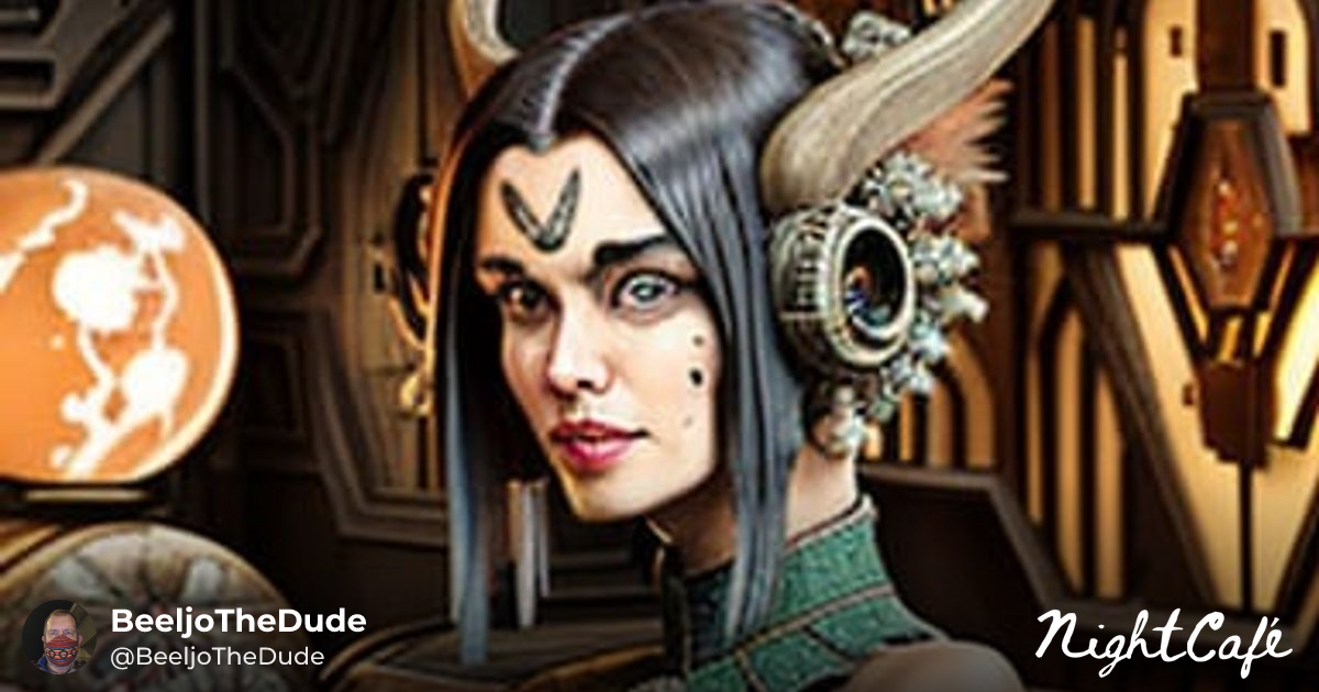 Cyborg Fairy in Elegant Art Deco Setting - AI Art