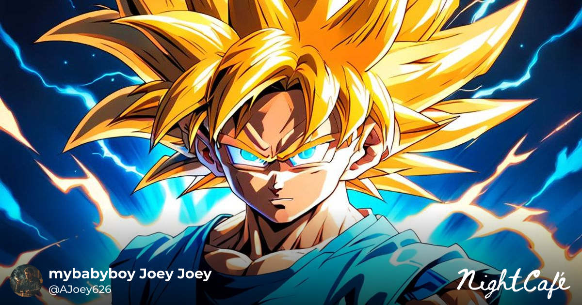 goku - Heroic Goku Portrait in Studio Trigger Anime Style