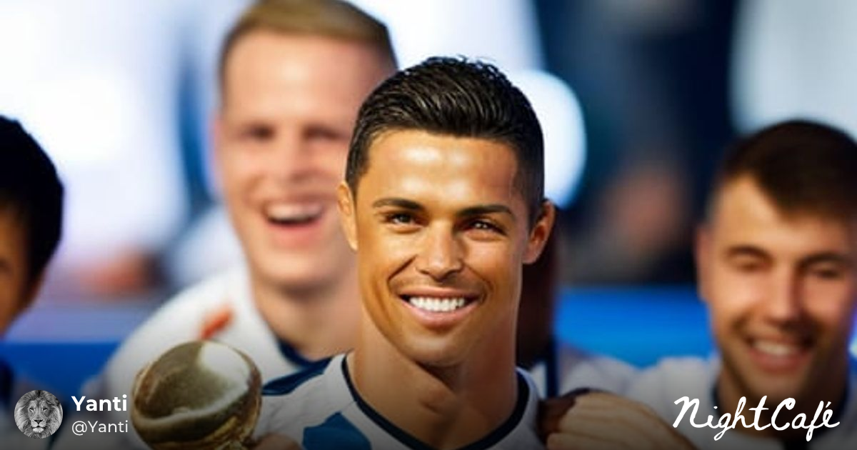 Ronaldo's Team Victory: A Cinematic Celebration - AI Art