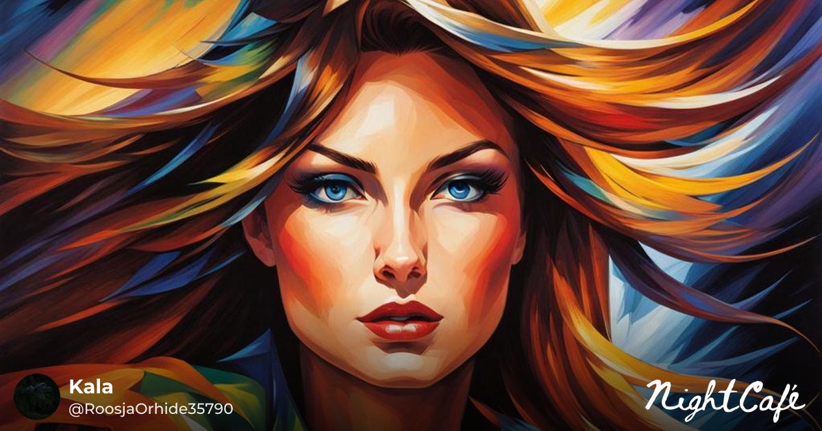 Wink - Colorful Wink in Minimalist Comic Art Style