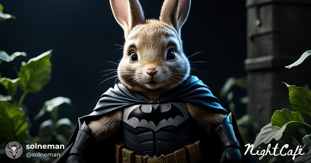 peter rabbit as batman