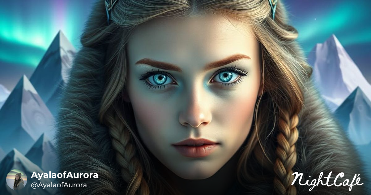 Radiant Saami Princess in Ethereal Regalia - AI Art