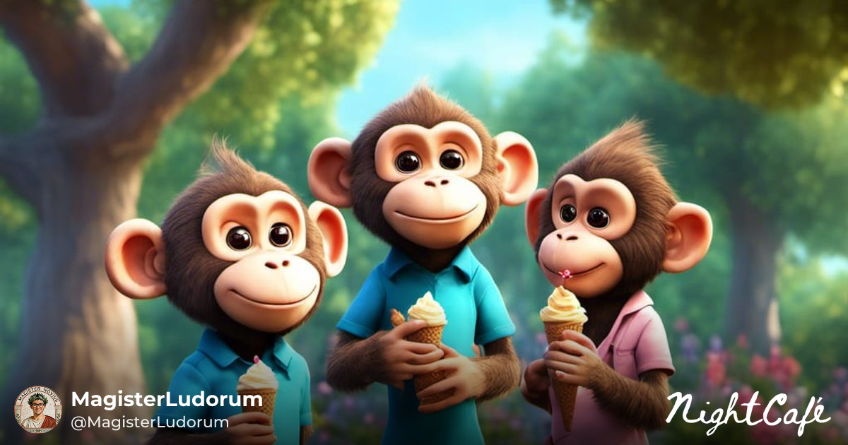 Ice Cream in the Park (Monkey Edition)