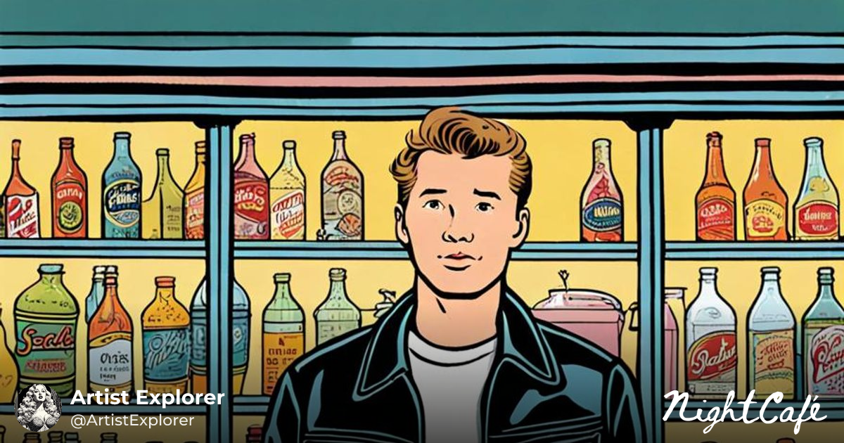 Inspired by Hergé - Smug Young Man in Hergé Comic Style