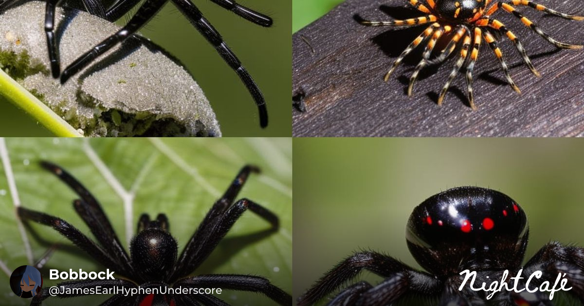 alien spiders - Giant Black Widow Spider
