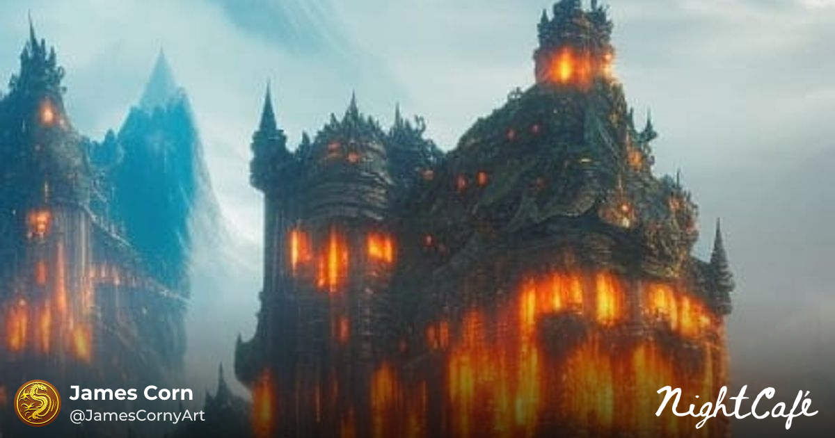 Lava jungle palace - Corn Castle Over Lava Lake: Fantasy Ar...