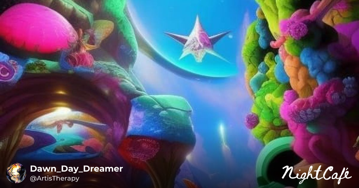 Welcome to Utopia - Vibrant Cosmic Wonderland in Cel-Shaded ...