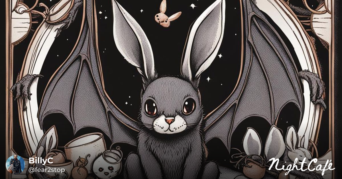Roasted bat with bunny rings - Roasted Bat Topped with Bunny...