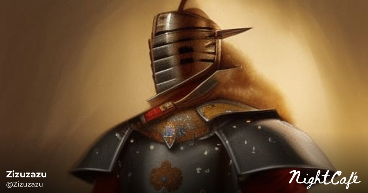 Asiatic Knight - Renaissance Knight with Greatsword in Manus...