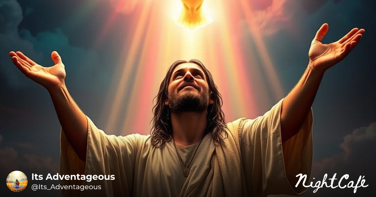 Jesus' Baptism - 06 - Jesus Emerging from Radiant Waters in ...