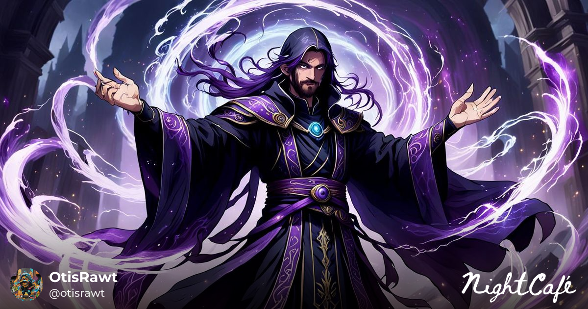 arch-mage - Powerful Arch-Mage Channels Ink Magic in 3D Anim...