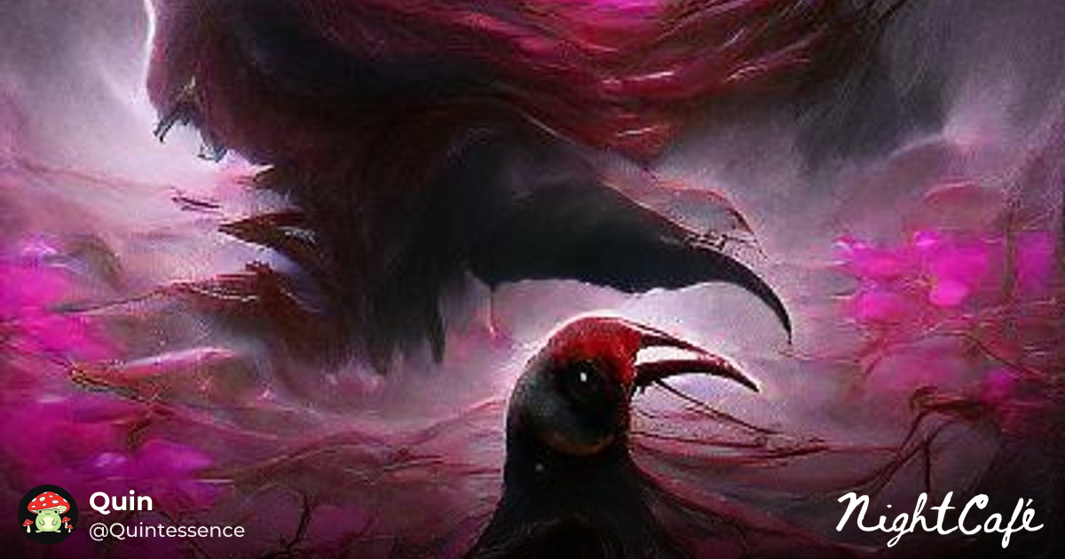 Rose Raven - Sinister Rose Raven Art