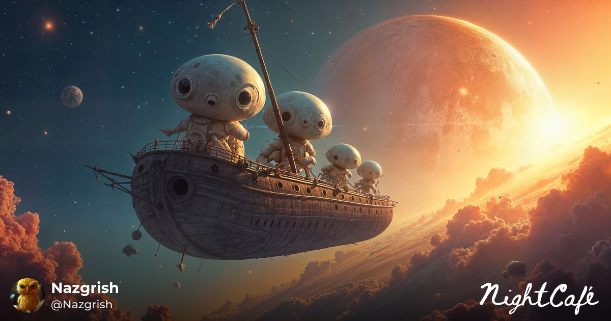 A family of aliens on vacation - Alien Family Soars Through...