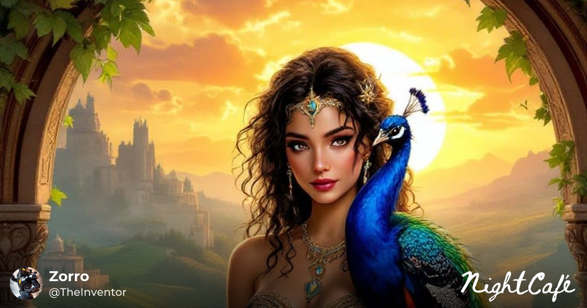 Oracle of the Gods - Ethereal Oracle in Vibrant Vineyard Lan...