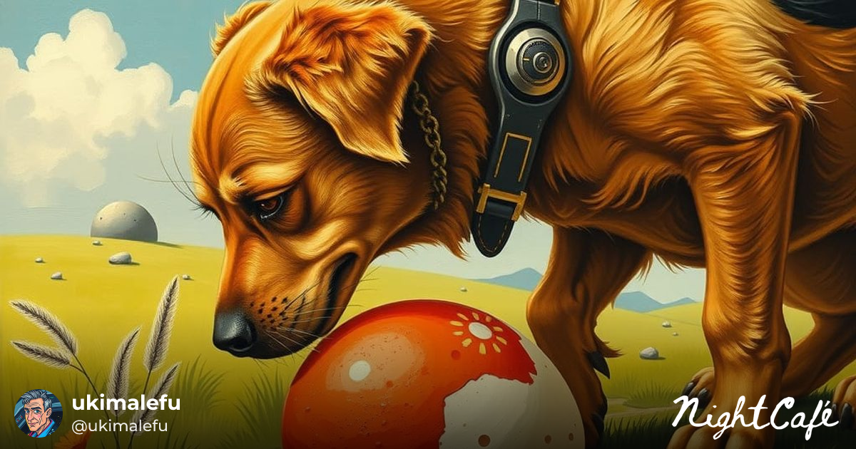 Surreal God with Red Nugget and Egg - AI Art