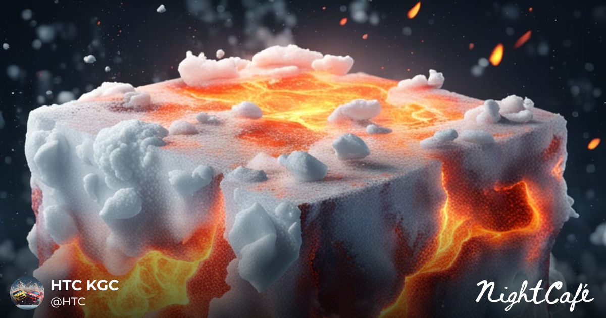 Cube lave and ice - Ice and Lava Cubes with Volumetric Galax...