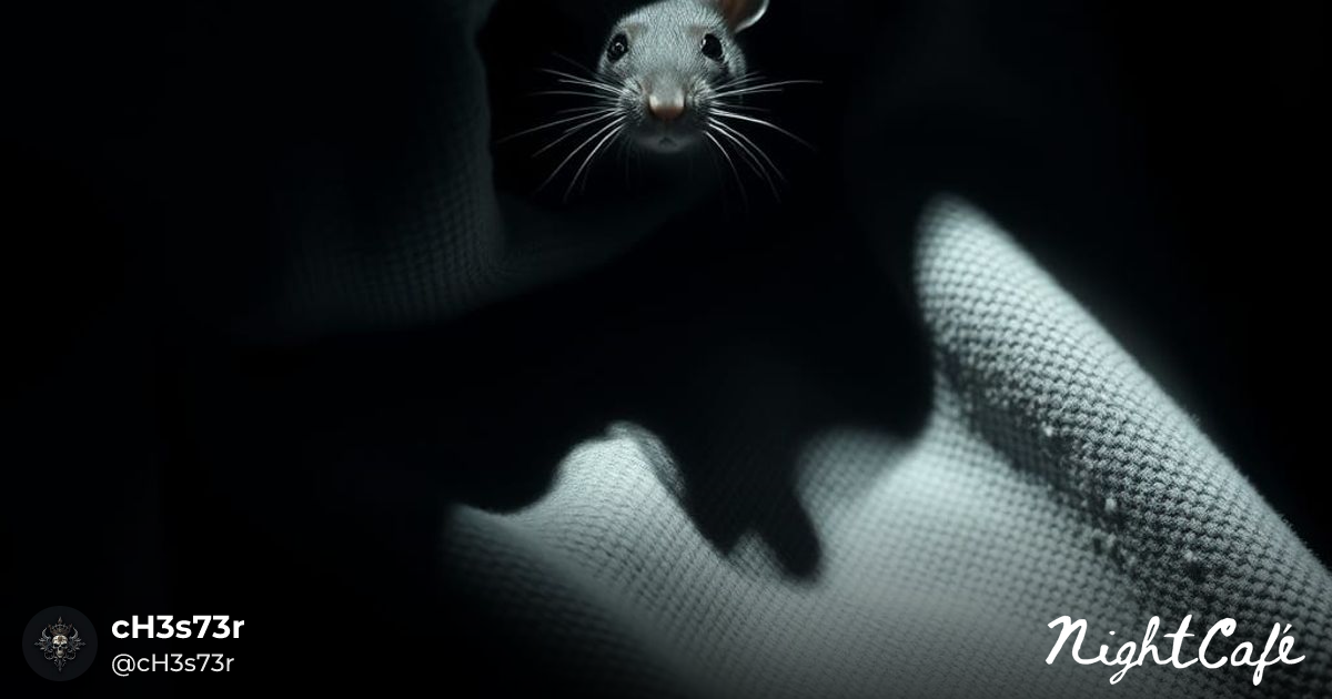 Mysterious Rat Emerges from Shadows - AI Art