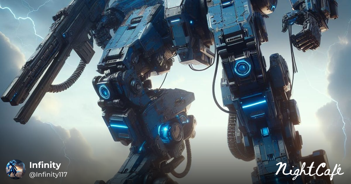 Zeus armor mk1 - Colossal Lightning Mech Warrior in 8K