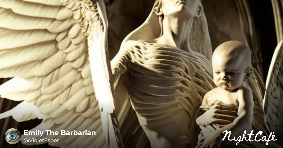 Holy undead angel guardian to child, experiments