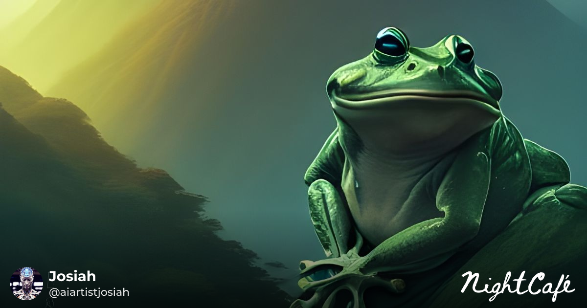 "So composed. The frog as it regards. The mountain.". ancient Japanese ...