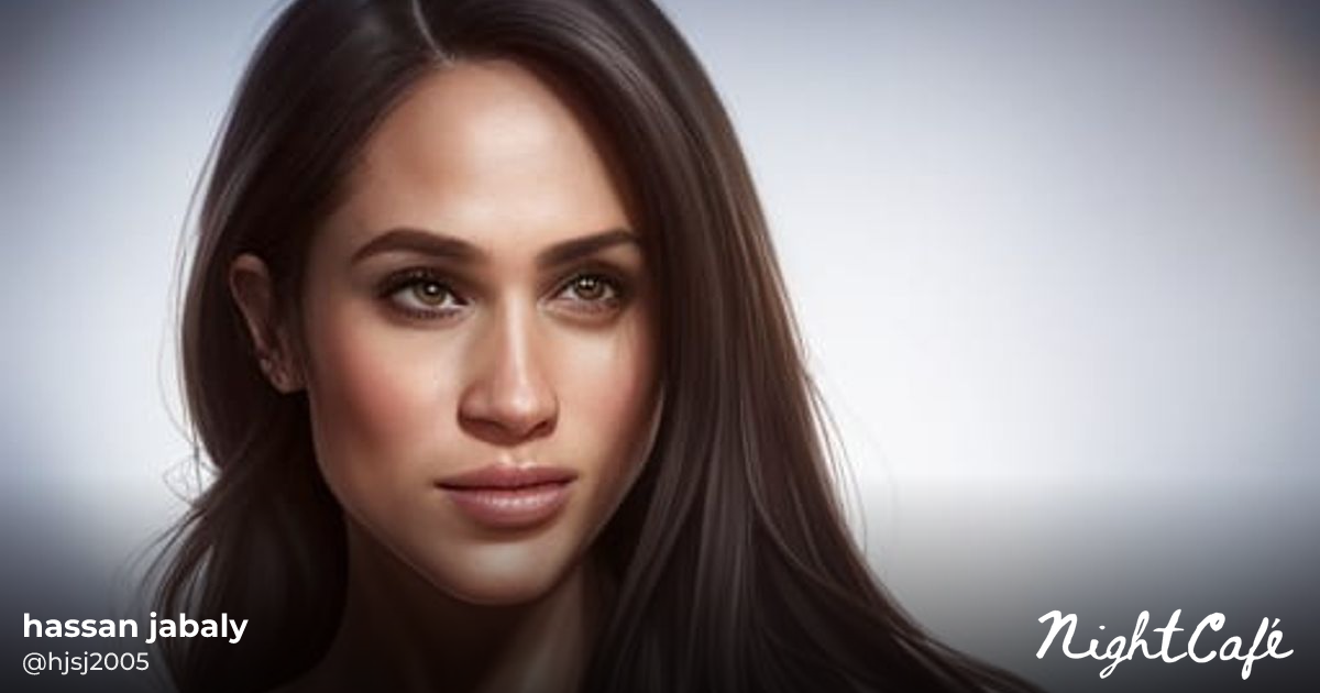 meghan markle - Meghan Markle Portrait in Art Nouveau Style