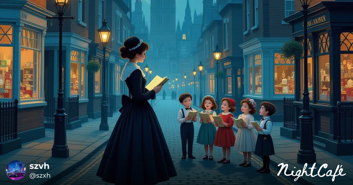 Too late for love - Victorian London Street Scene in Lowbrow...