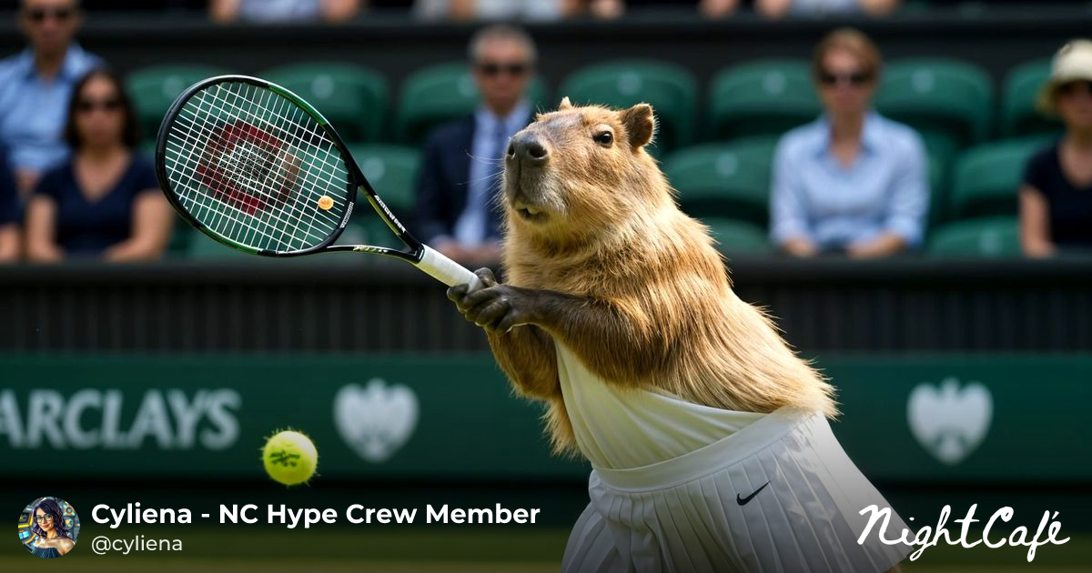 Cabybara at the Wombledon Tournament