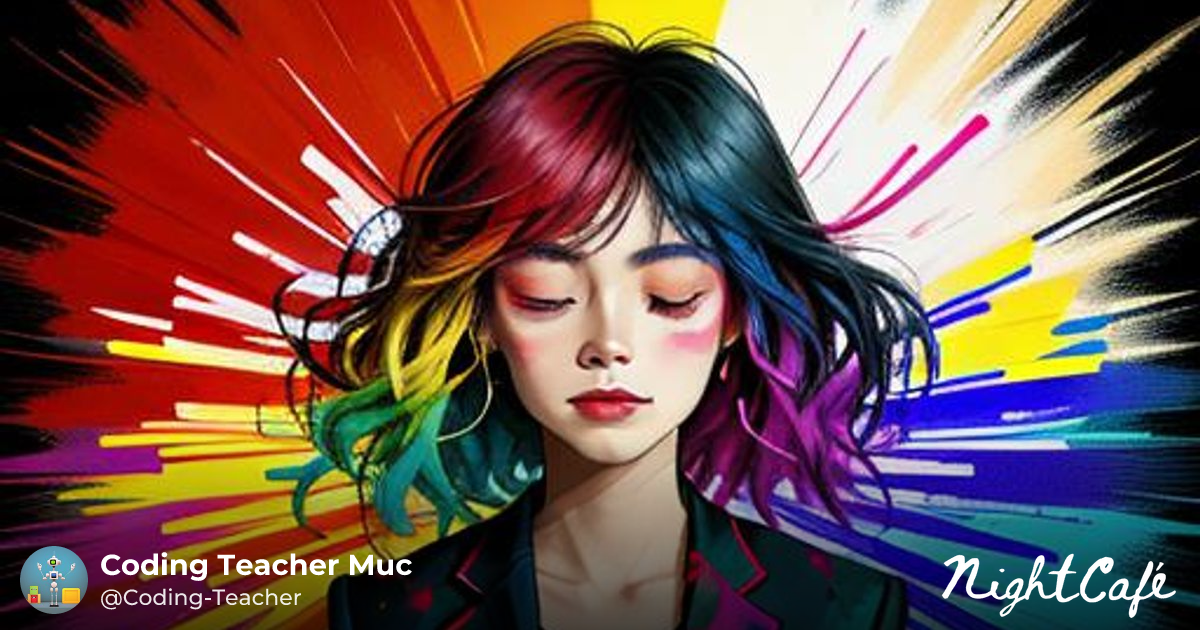 Dynamic Brushwork: Abstract Tachisme Color Explosi... - AI Art