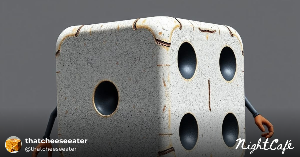 Hyper Realistic Dice Block in Sci-Fi Style - AI Art