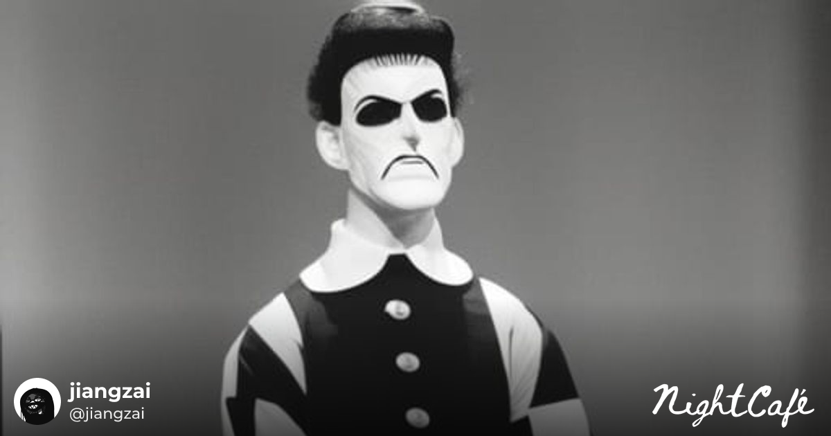 mugshot of the mime of crime - Mugshot of a Mime Artist in M...