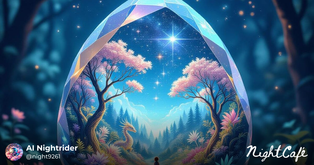 Luminous Realms in a Starlit Gem