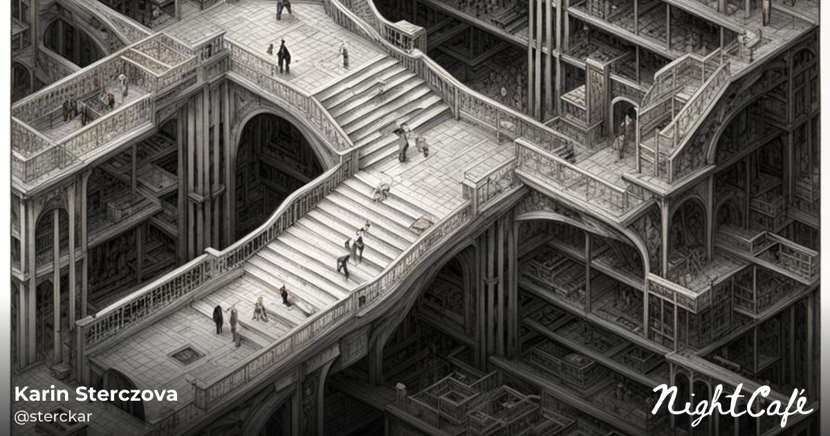 create a complex and huge prison space with architectural and spatial ...