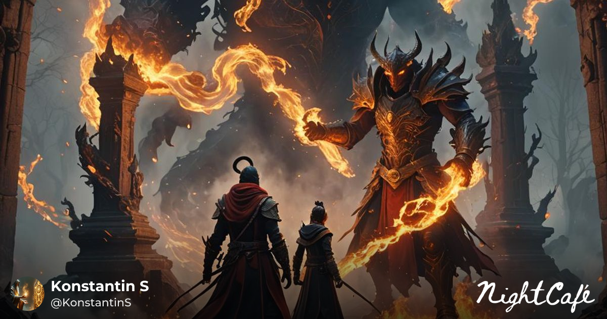 The magicians met the dark knight who summoned a demon