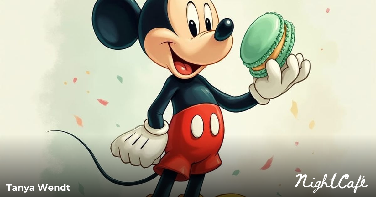 Mikey mouse eating mint mouse - Mickey Mouse Savoring Whims...