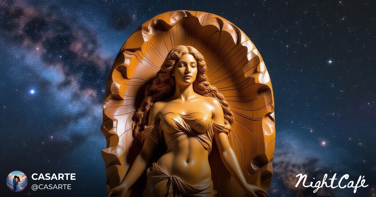 Latina Galatea: Colossal Cedar Sculpture in Hyperr... - AI Art