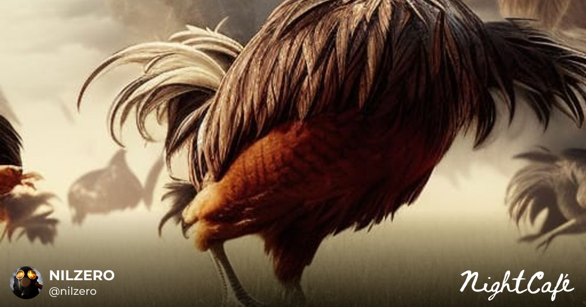 One Scared Rooster! - Epic Rooster Attack: Dramatic Digital ...