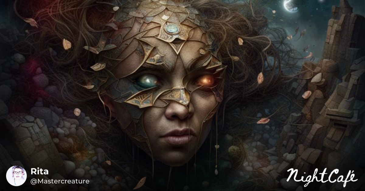 Misfortune and Luck: A Detailed Matte Painting - AI Art