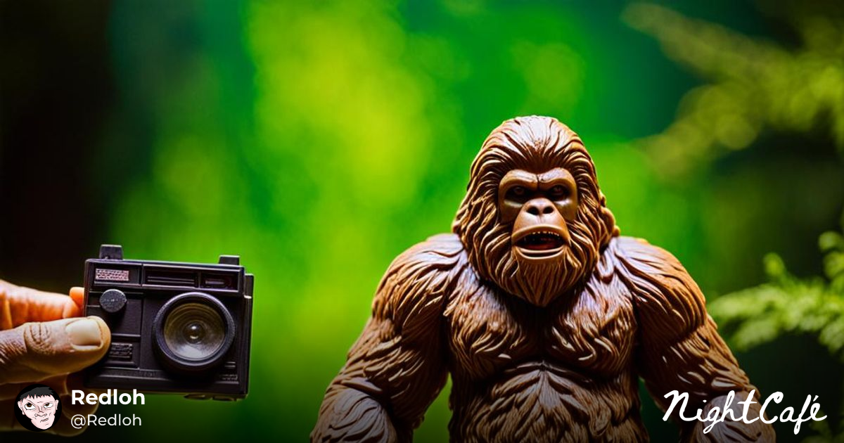 Squatch with Fuzzy Film Camera playset