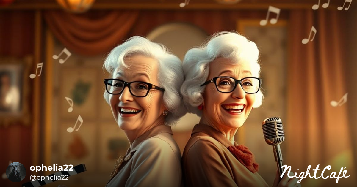 Vintage Ladies Share Laughter in Classic Pixar-Sty... - AI Art