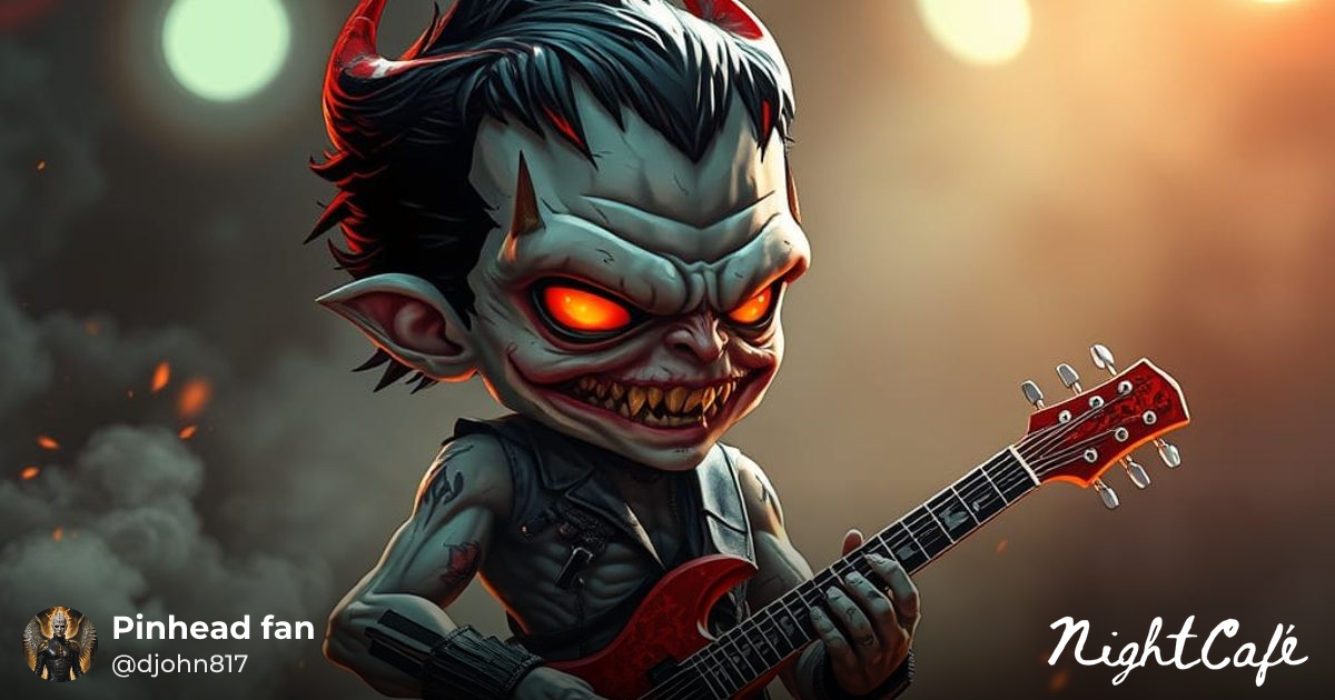 A muscular Chibi style cross creature of a Grotesq... - AI Art