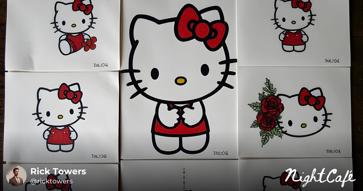 Edgy Hello Kitty Flash Tattoos: Bold Designs for the Feline Fanatic